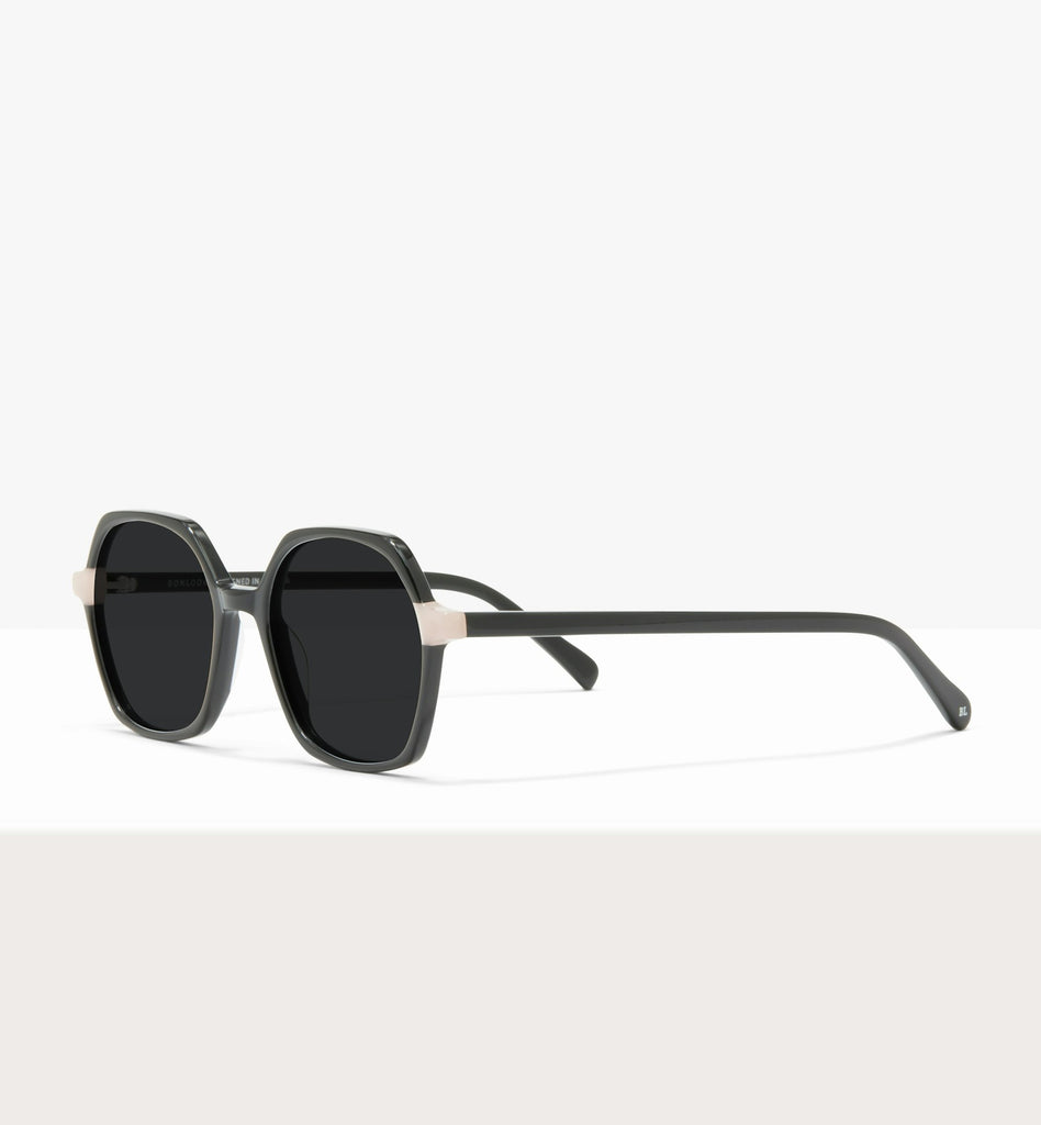 Morgan Black Peach Puff - Lunettes de soleil de prescription par BonLook
